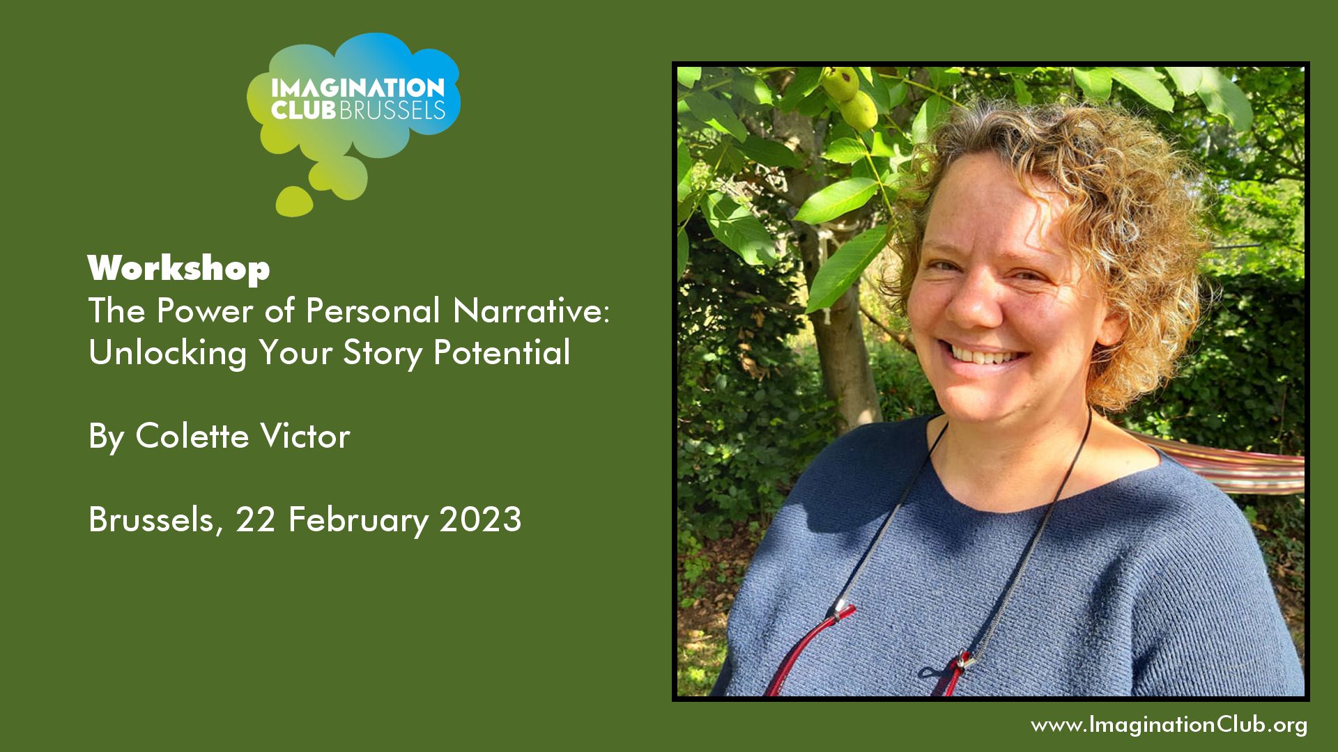 Imagination Club Workshop: Workshop: The Power of Personal Narrative ...